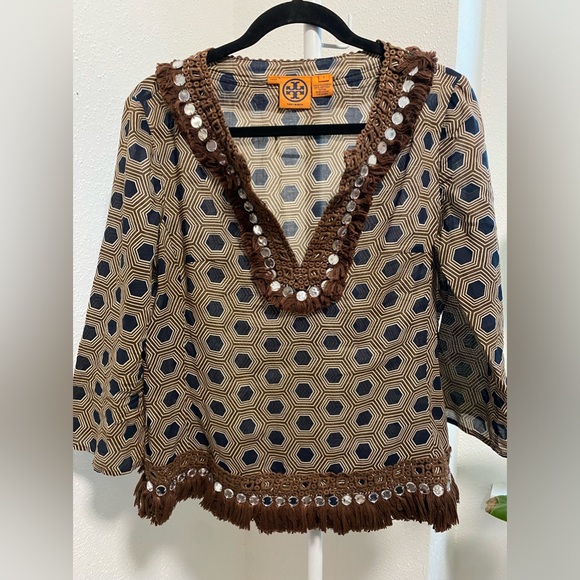 Tory Burch | Tops | Beautiful Tory Burch Summer Blouse Size 8 | Poshmark